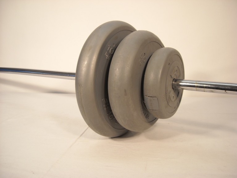 Grey Plastic Dummy Weight Discs | Prop Hire and Deliver