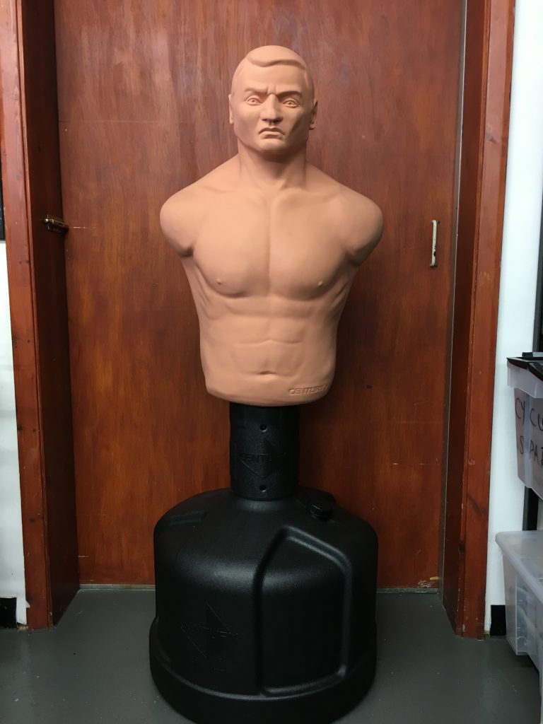 Punchbag (freestanding) Body Target Beige | Prop Hire and Deliver